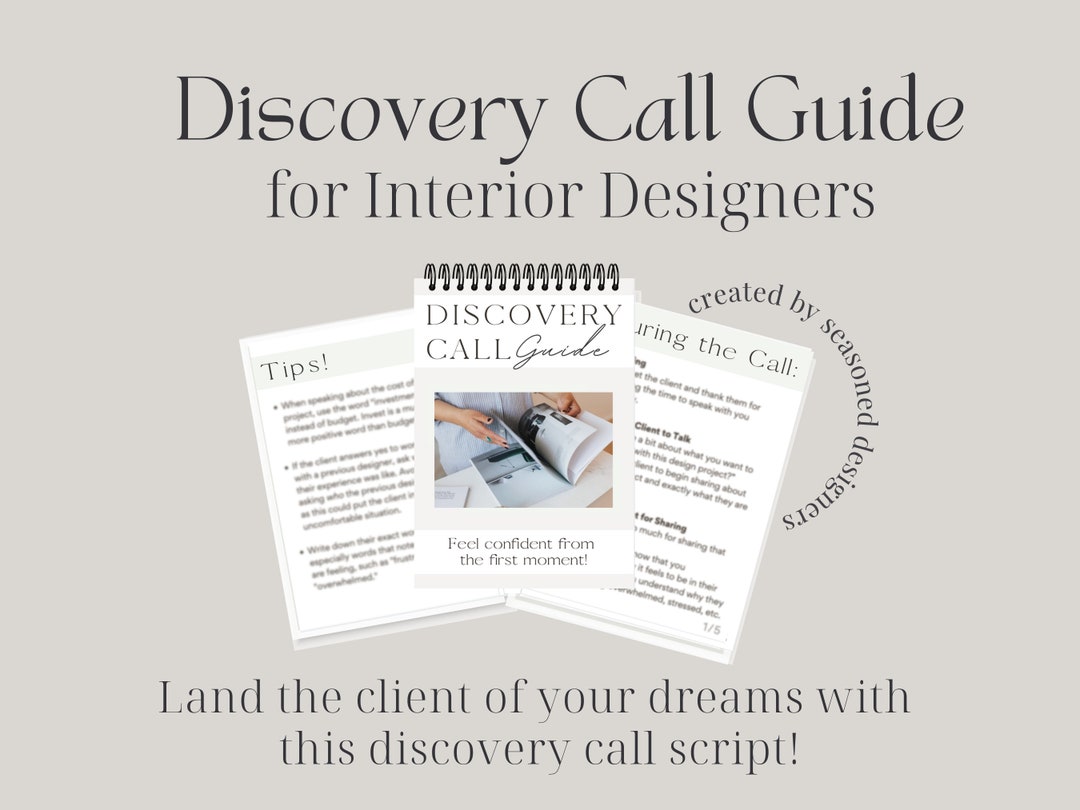 Discovery Call Script for Interior Designers, Discovery Call Guide for ...
