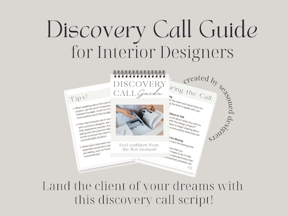 Discovery Call Script for Interior Designers Discovery Call - Etsy