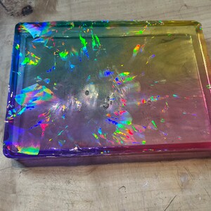 8x12 Holographic Silicone Mold Inserts/overlays/resin Crafts/special ...