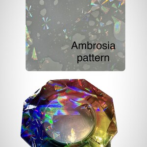 8x12 Holographic Silicone Mold Inserts/overlays/resin Crafts/special ...