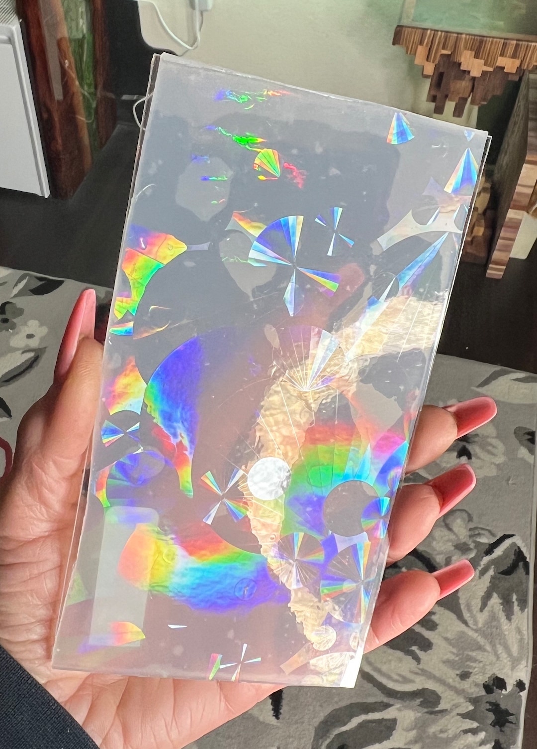 5x3.5 Holographic Silicone Mold Inserts/overlays/resin Crafts/special ...