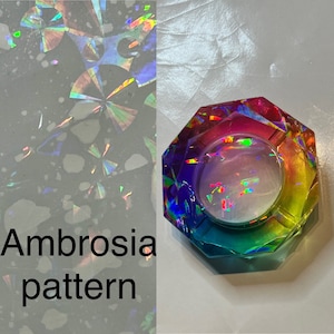 Holographic Silicone Inserts for Resin Projects/sunburst/gem Pattern ...