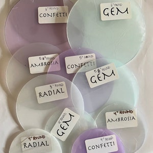 SAMPLE PACK ROUND Holographic Silicone Mold Inserts/overlays/resin ...