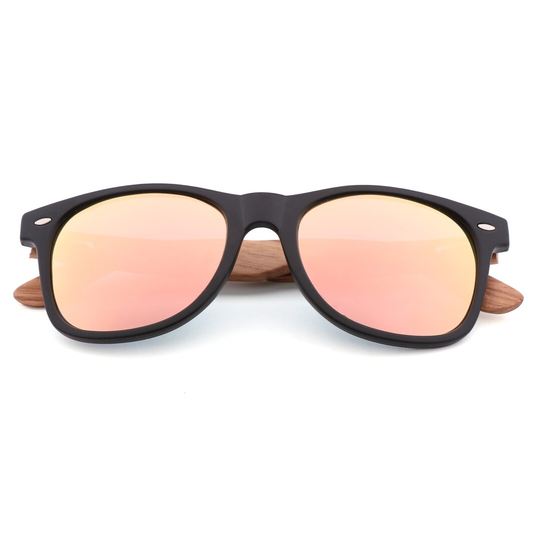 Neverfall Pink Sunglass With Bamboo Arms Great Gift for Anyone Who ...