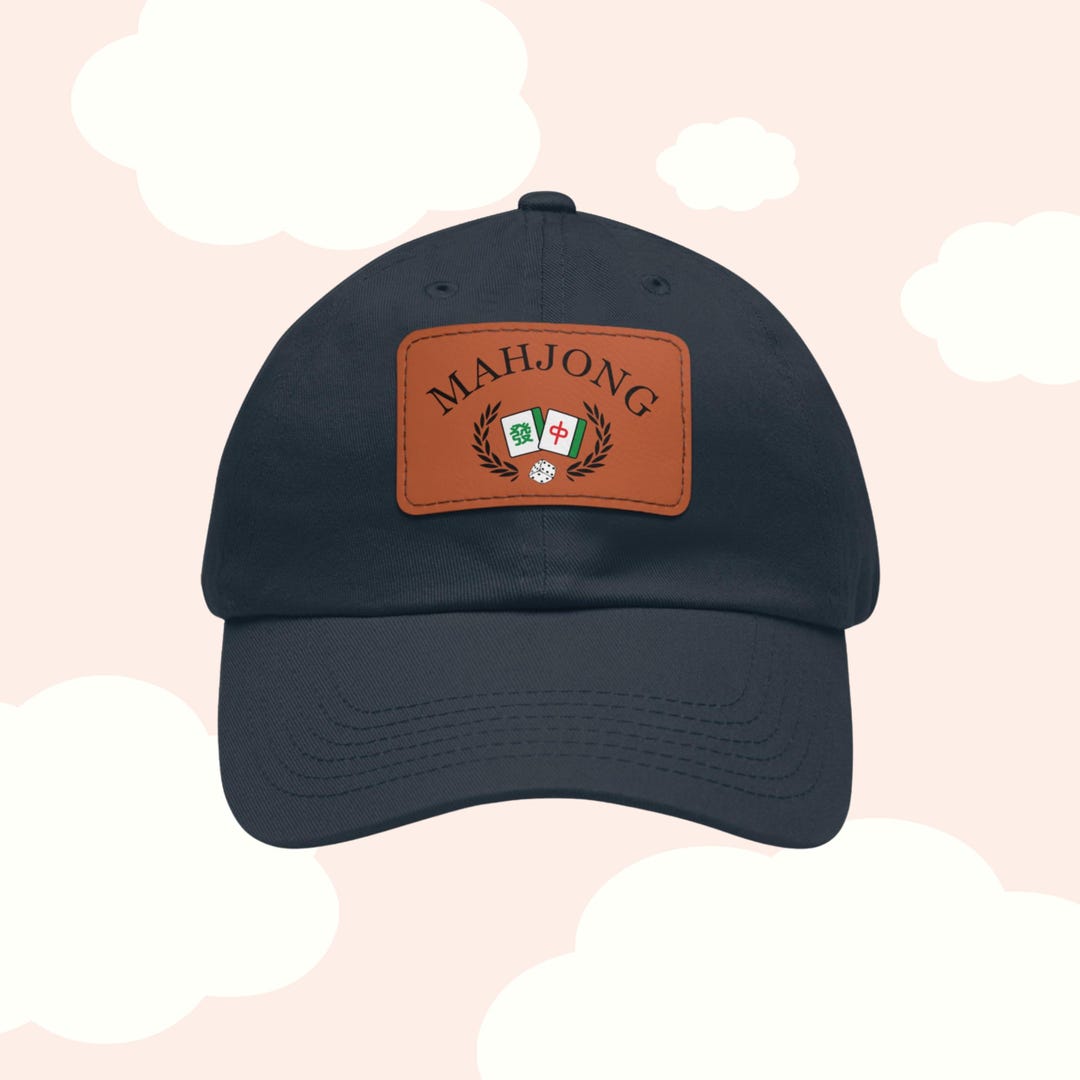 Mahjong Tile Hat Cute Mahjongg Baseball Cap Funny Mah Jongg Lover Gift ...