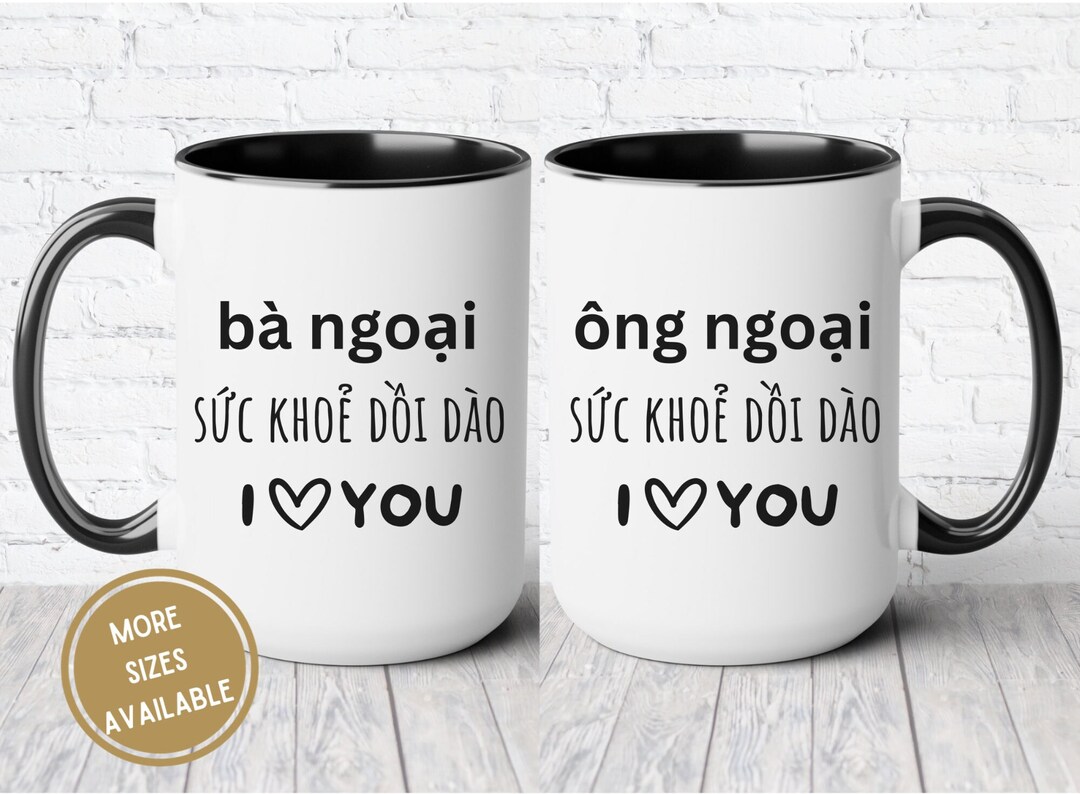 Vietnamese Grandma Grandpa Mug for Ba Noi Ngoai Vietnam New - Etsy
