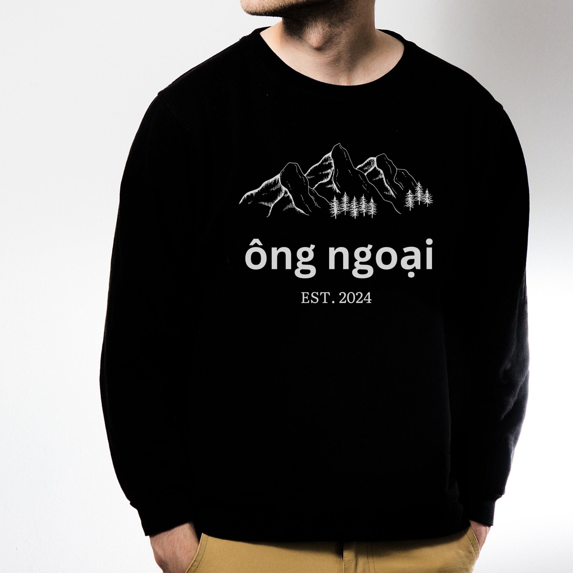 Custom Vietnamese Ba Noi Ong Ngoai Shirt Grandma Grandpa Sweater Gift ...