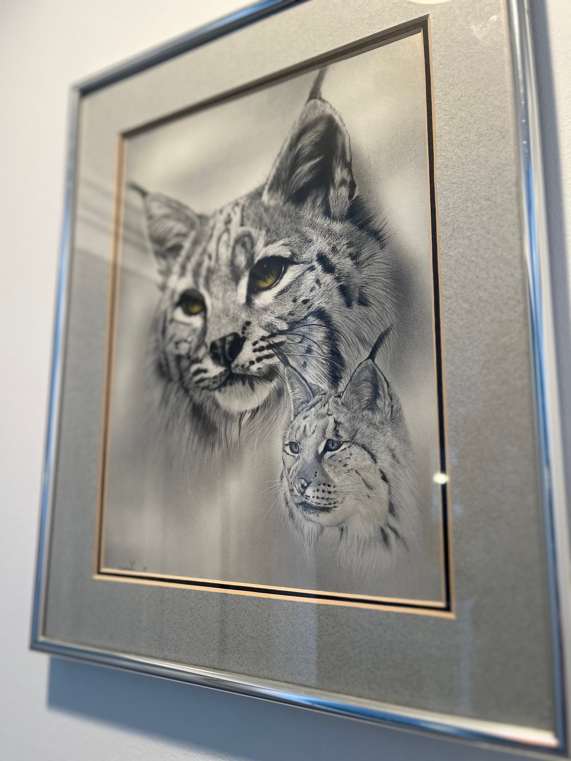 Vintage 11 X 14 Lynx Sam Lu Print - Etsy