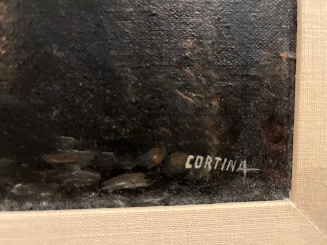 Maximo Cortina Oil on Canvas - Etsy