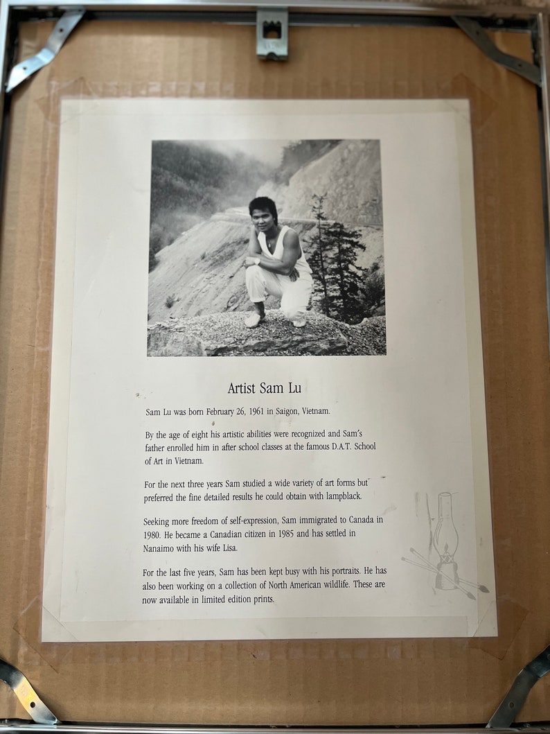 Vintage 11 X 14 Lynx Sam Lu Print - Etsy