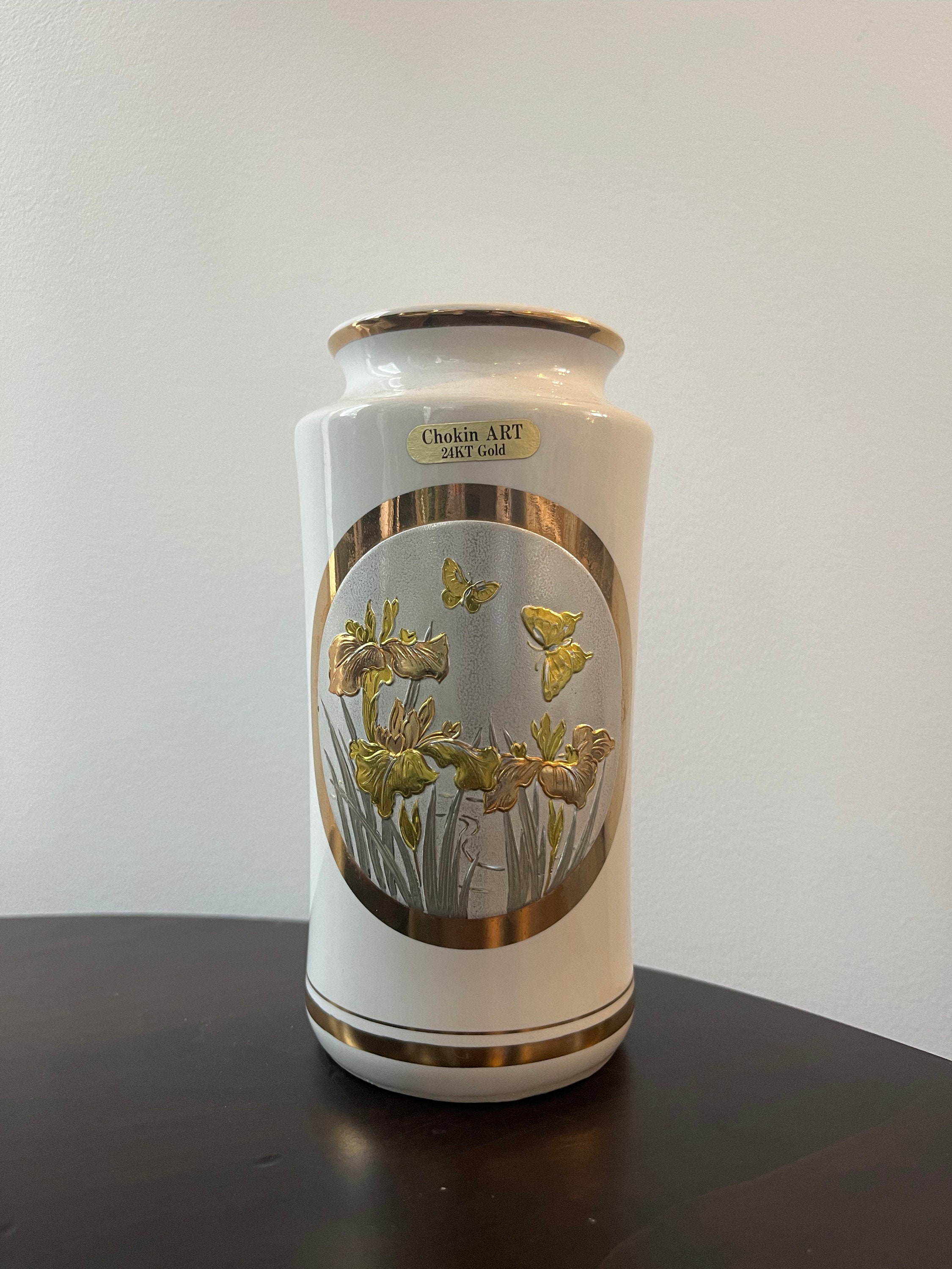 Chokin Art 24KT Gold Vase, Japan Porcelain - Etsy