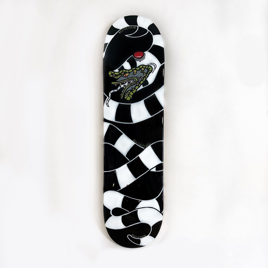 Beetlejuice Sandworm Painted Skateboard Deck - Etsy
