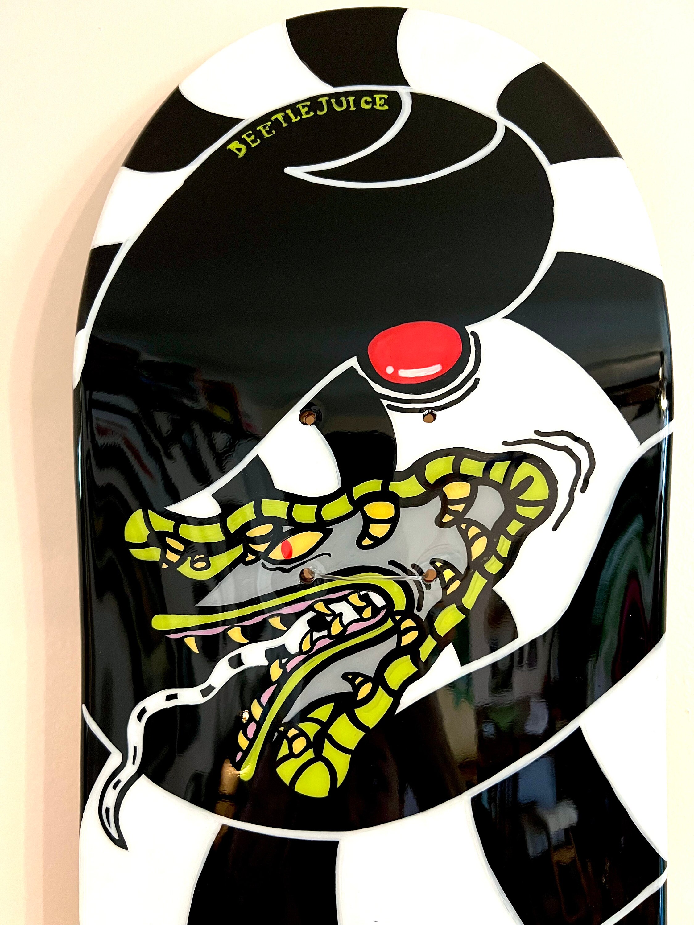 Beetlejuice Sandworm Painted Skateboard Deck - Etsy