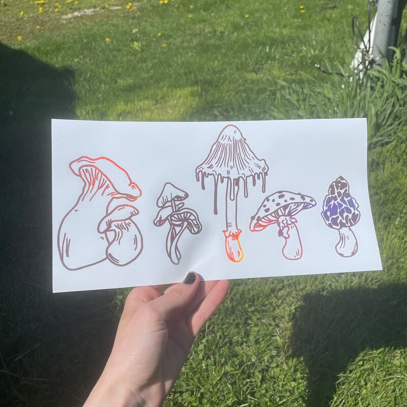 Mushroom Decal - Etsy
