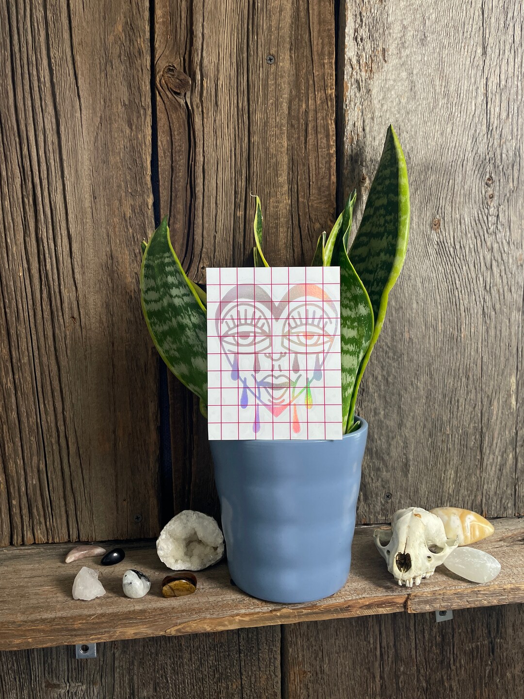 Crying Heart Vinyl Decal - Etsy