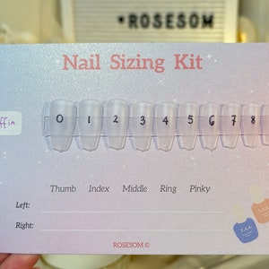 NAIL SIZING KIT - Etsy