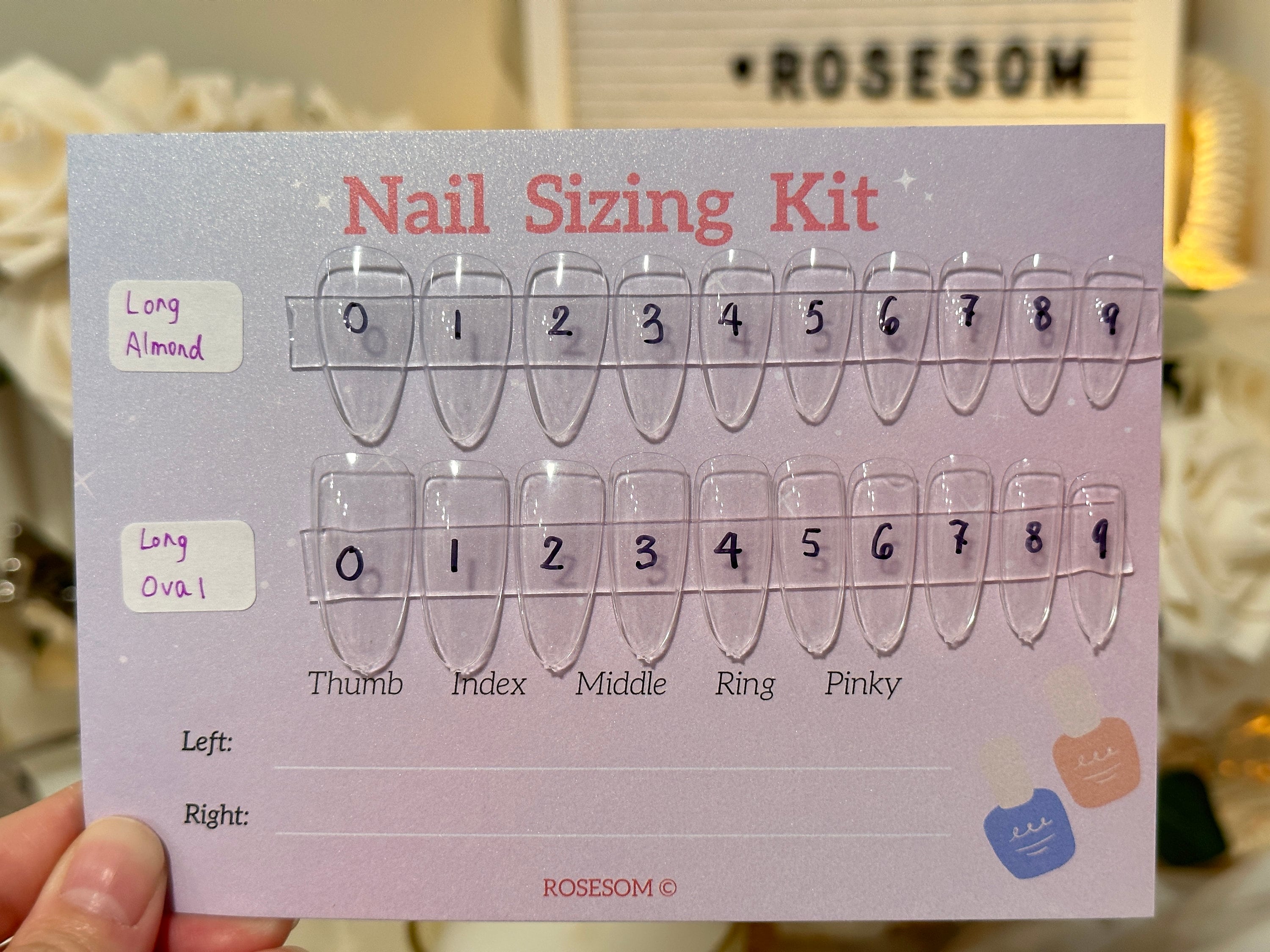 NAIL SIZING KIT - Etsy