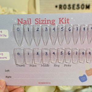 NAIL SIZING KIT - Etsy