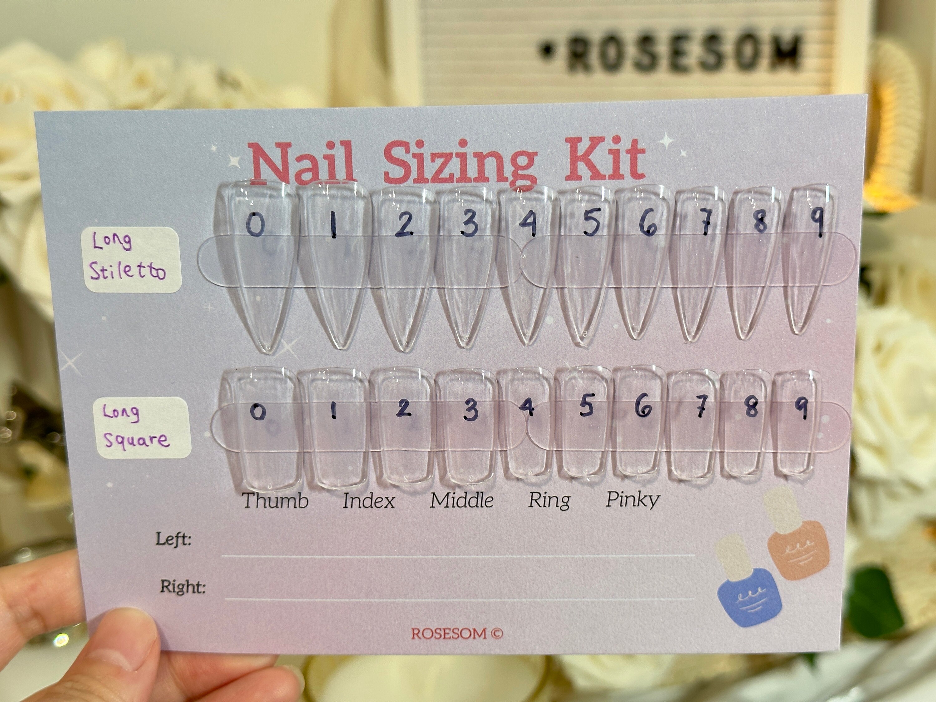 NAIL SIZING KIT - Etsy