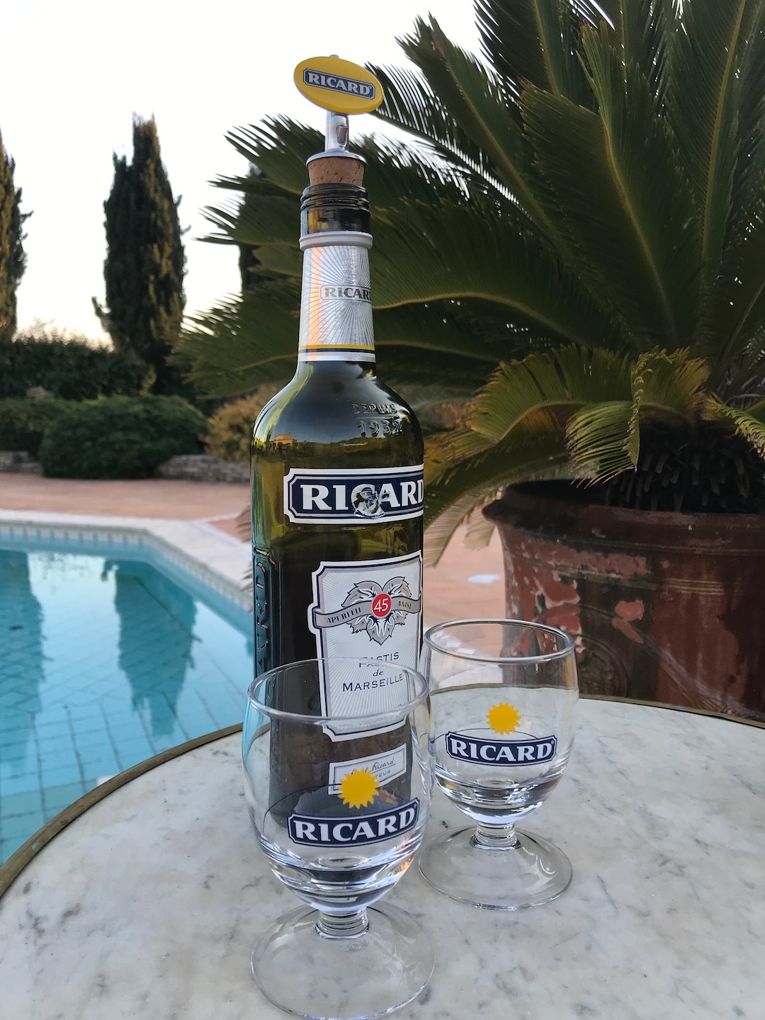 Set of 2 Glasses Pastis Ricard 17cl Bistro Glass French Café - Etsy