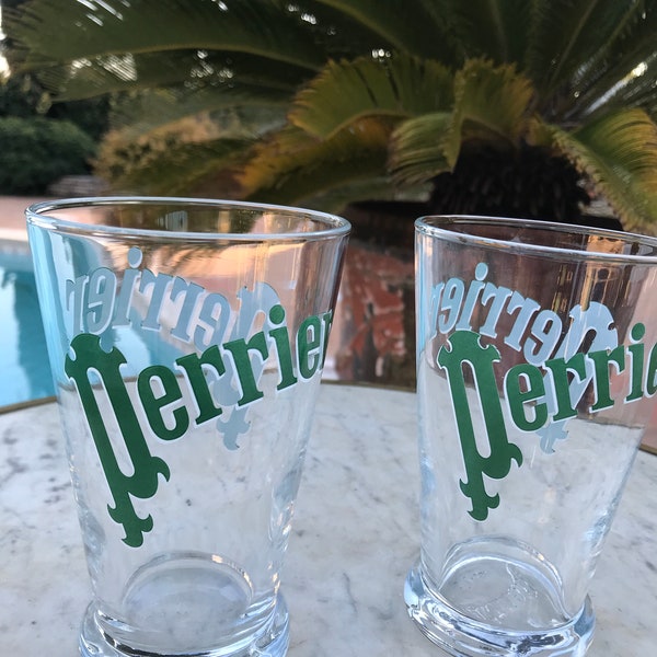 Perrier Glasses - Etsy