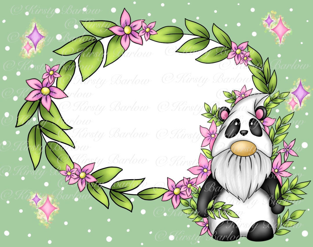 Panda Gnome Gonk Rectangle Tin Sublimation Design Clip Art - Etsy UK
