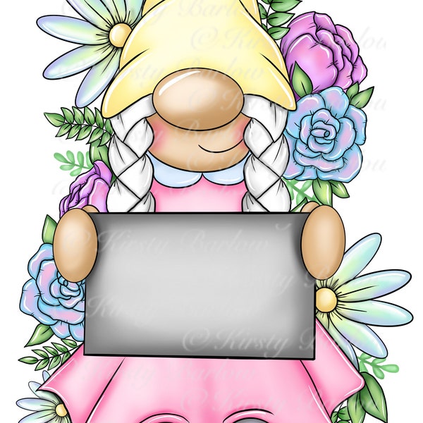 Gnome Holding Sign - Etsy