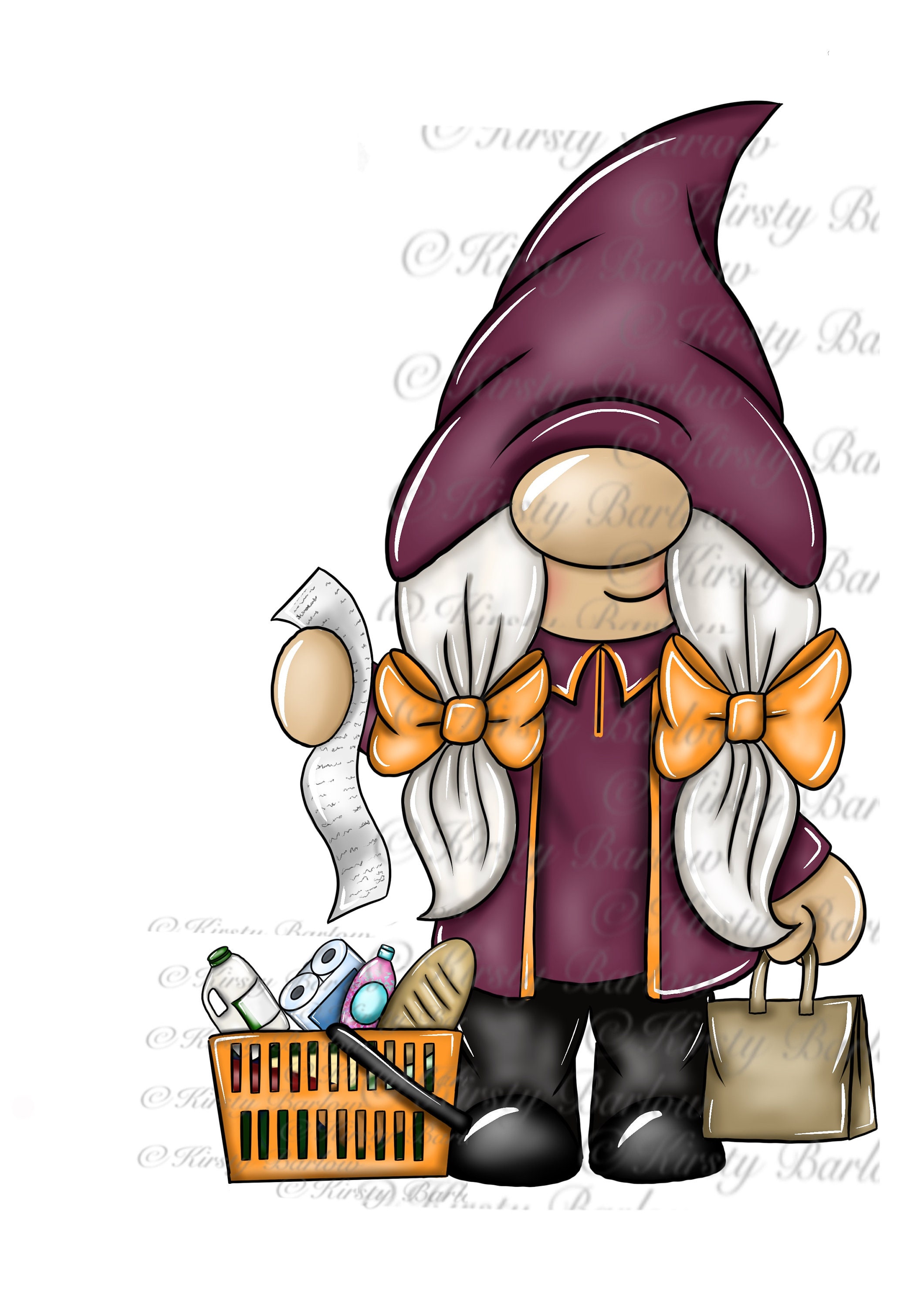 Supermarket Worker Cashier Gnome Gonk Sublimation Design Clipart Png ...