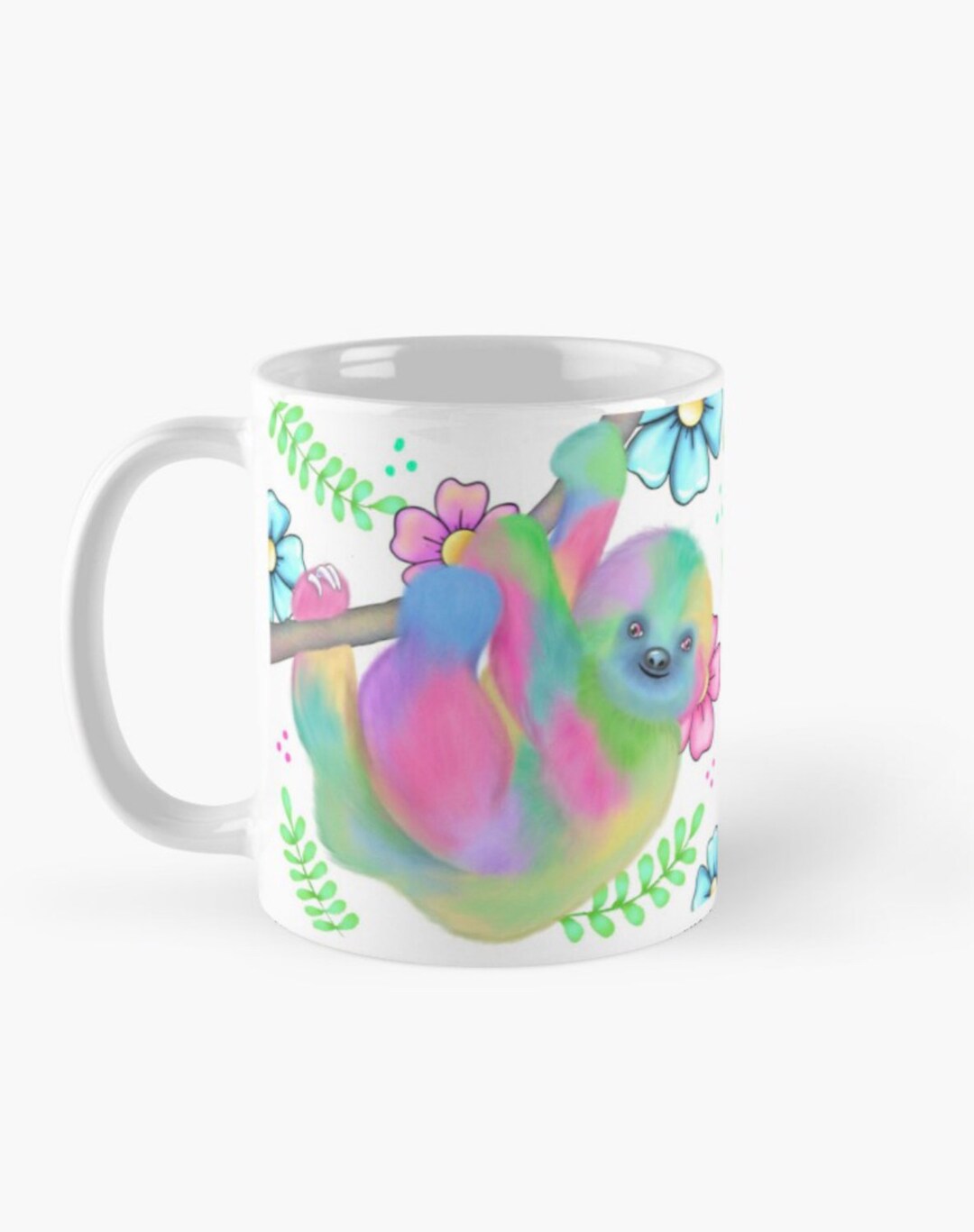 Rainbows Sloth Mug Wrap Clip Art Png Sublimation Design - Etsy