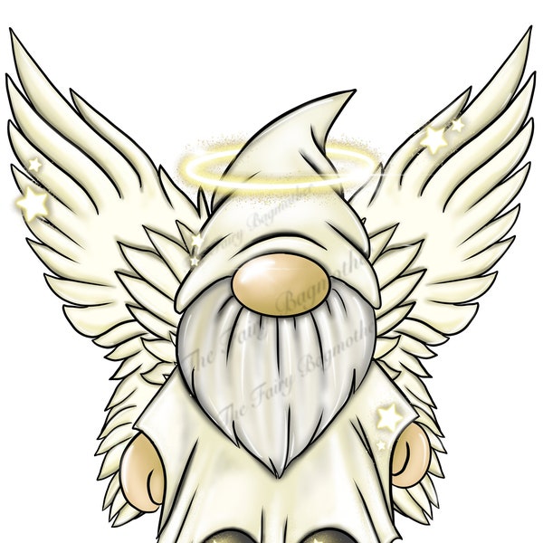 Angel Gnome - Etsy