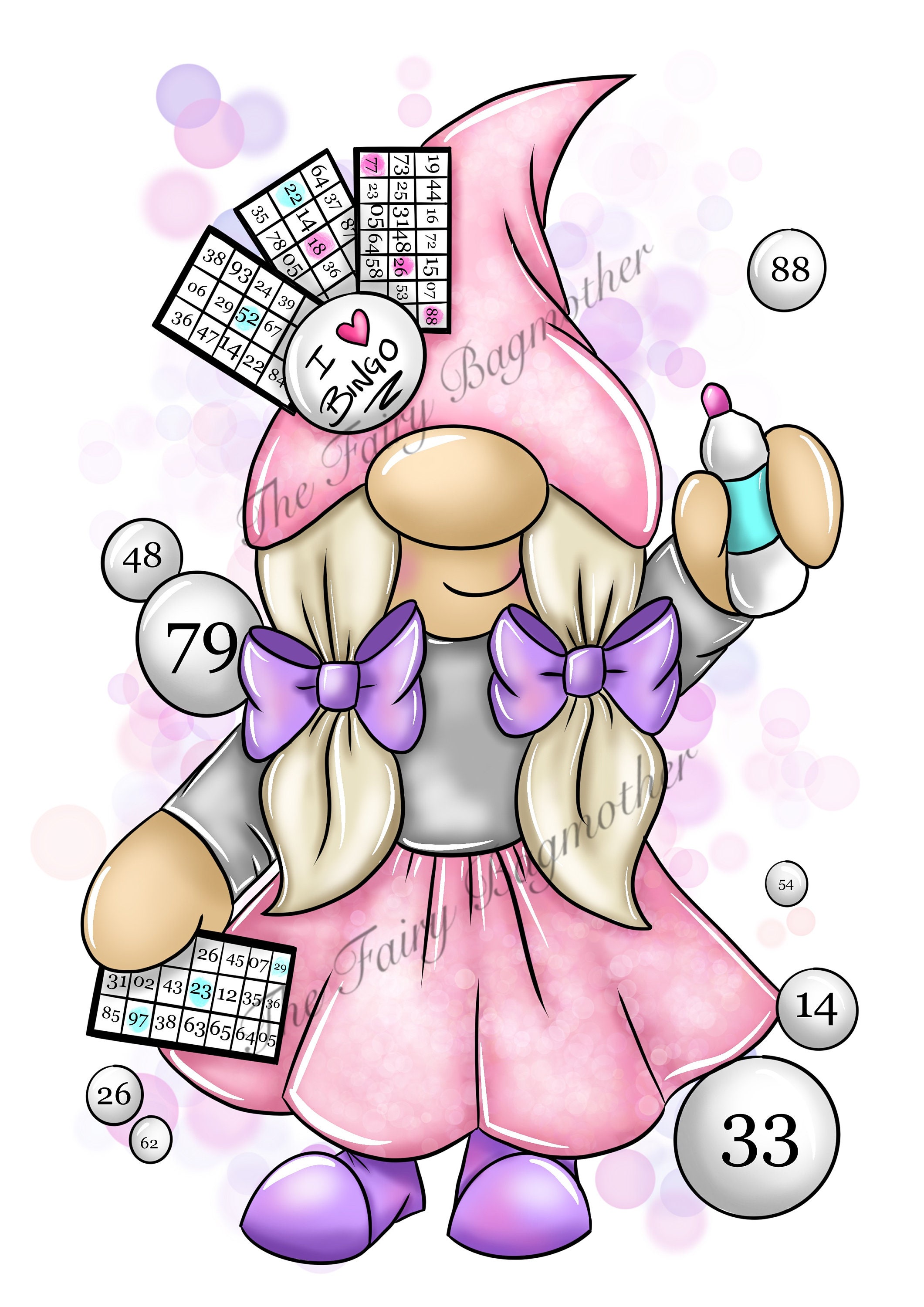 Bingo Gonk Gonkette Gnome Png Clip Art File Digital Download for ...
