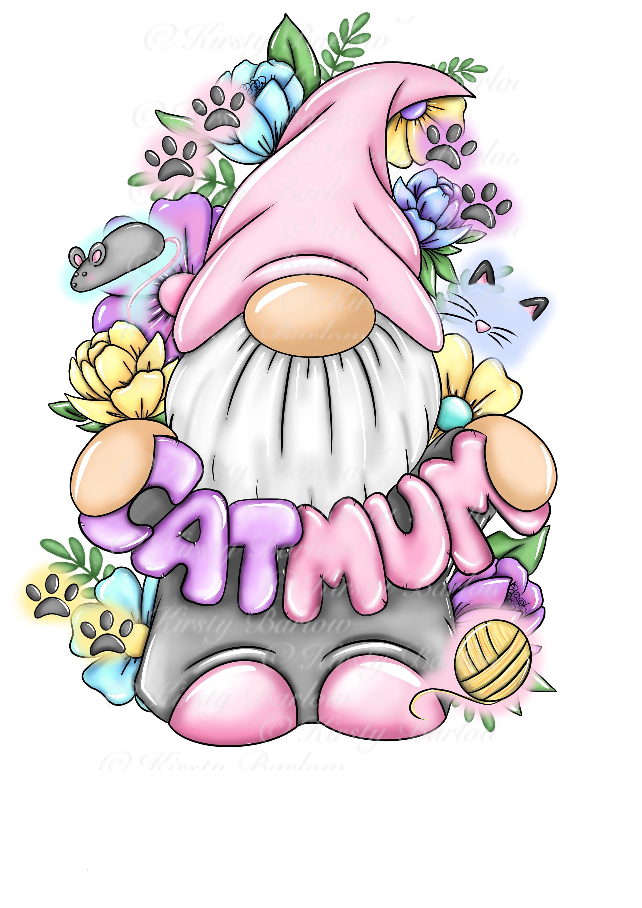 Cat Mum Gonk Gnome Png Clip Art Design File for Sublimation - Etsy UK