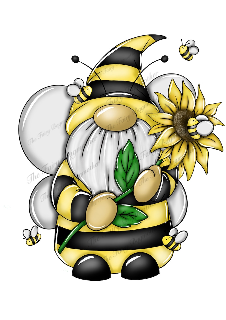 Bee Sunflower Gonk Gnome Png Clip Art File Design for Sublimation - Etsy UK