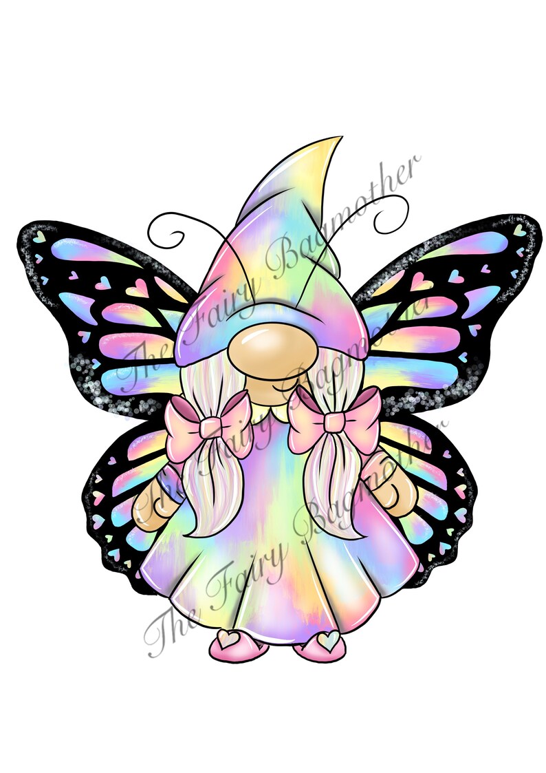 Female Butterfly Gonk Gonkette Gnome Png Clip Art File Digital Download ...
