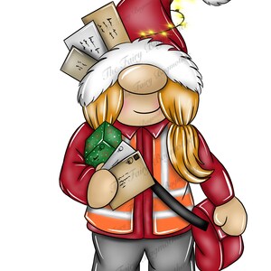 Christmas Postie Post Women Gnome Gonk Png Clip Art Design for ...