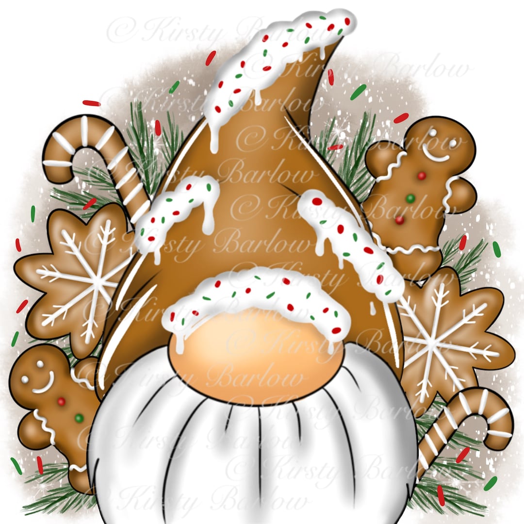 Gingerbread Gonk Gnome Christmas Square Coaster Sublimation Printing ...