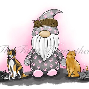 Crazy Cat Gnome Gonk Png Clip Art File for Sublimation - Etsy