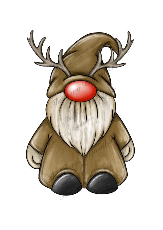 2 Reindeer Gnome Gonk Png Clip Art Files for Sublimation - Etsy Australia