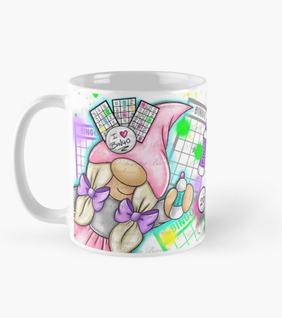 Bingo Queen Gonk Gnome Clip Art Sublimation Design Mug Wrap - Etsy