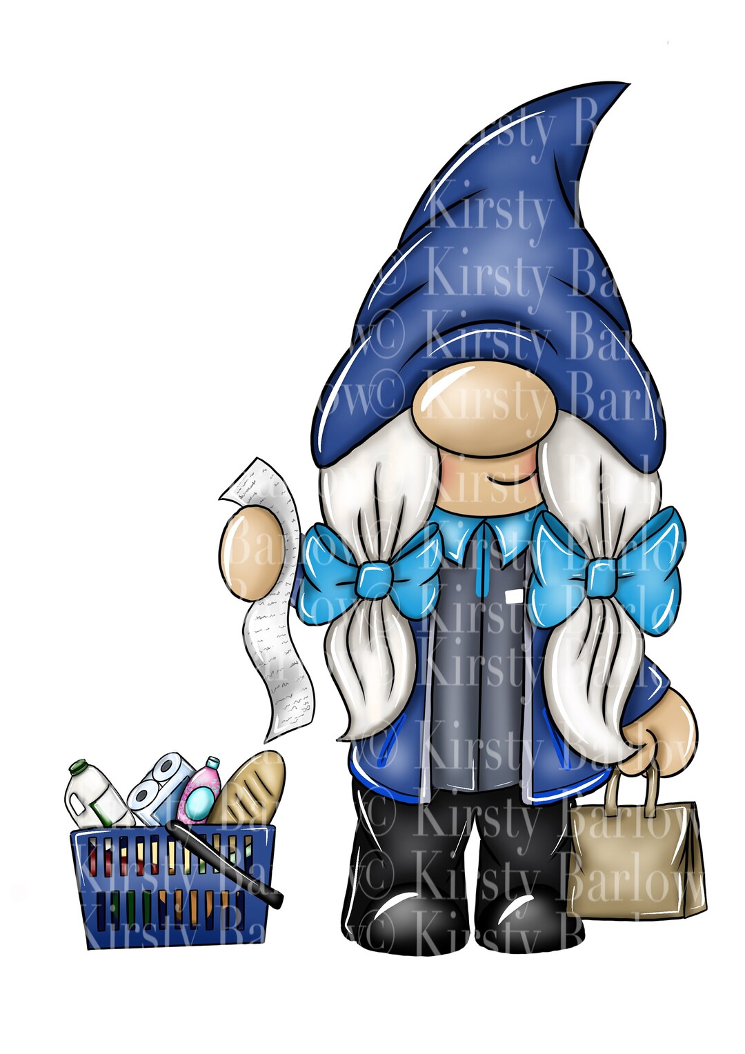 Supermarket Worker Cashier Gnome Gonk Sublimation Design Clipart Png ...