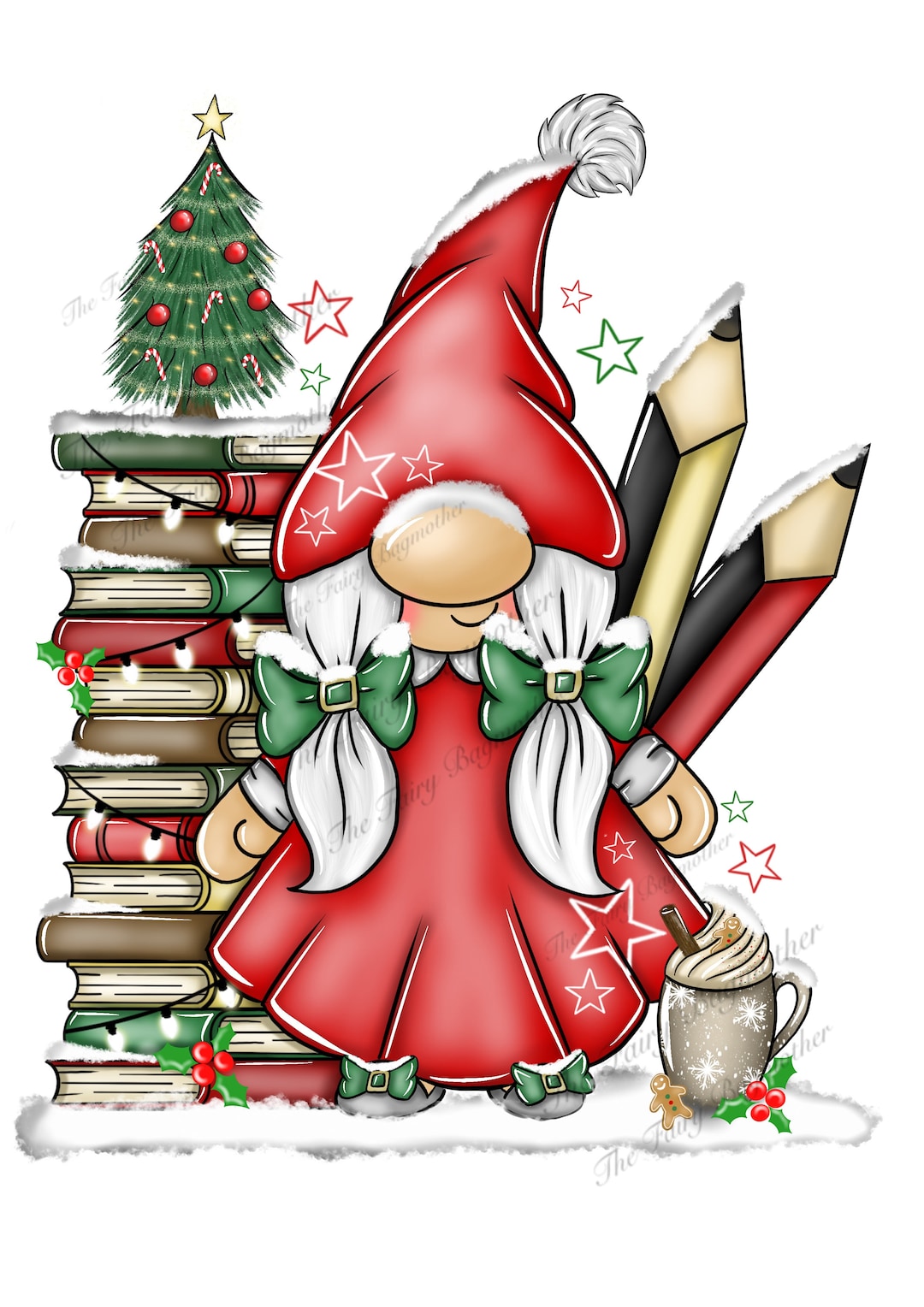 Teacher Gnome Gonkette Gonk Png Clip Art File Design for Sublimation - Etsy