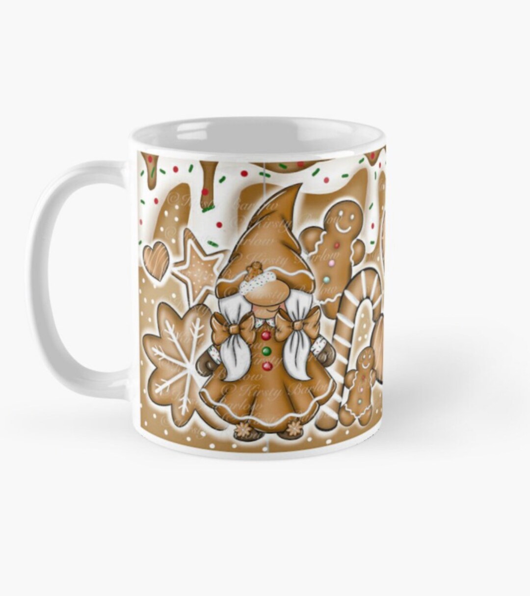 Christmas Gingerbread Gonk Gnome Mug Wrap Png Clip Art Sublimation ...