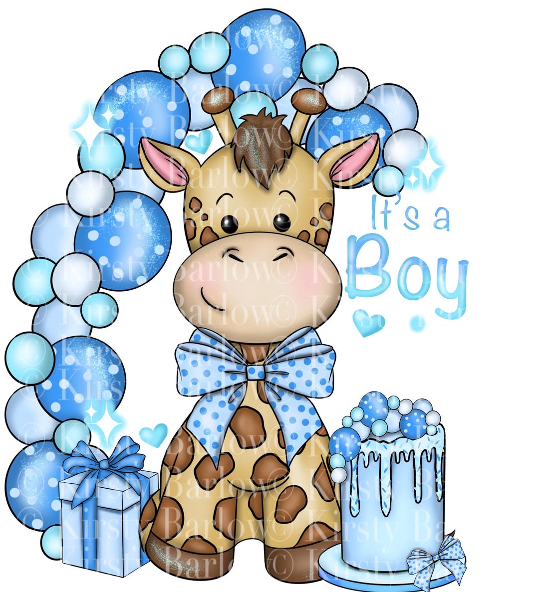 It’s a Baby Boy Giraffe Nursery Clipart Png Baby Shower Sublimation ...
