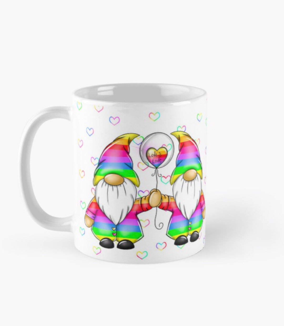LGBTQ Pride Rainbow Gonk Gnome Mug Wrap Png Clip Art File for ...