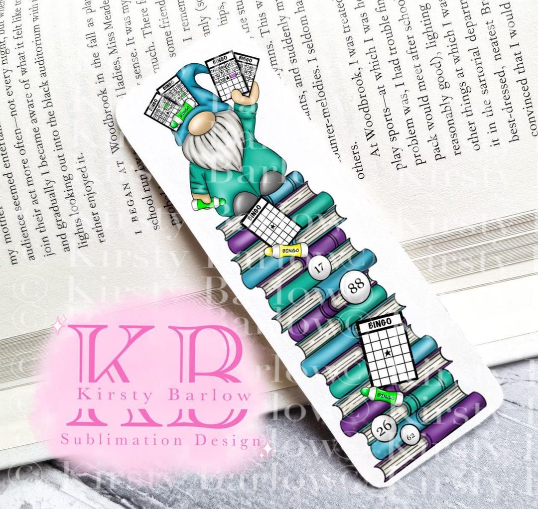 Bingo Player Caller Gonk Gnome Bookmark Sublimation Clipart Design Png ...