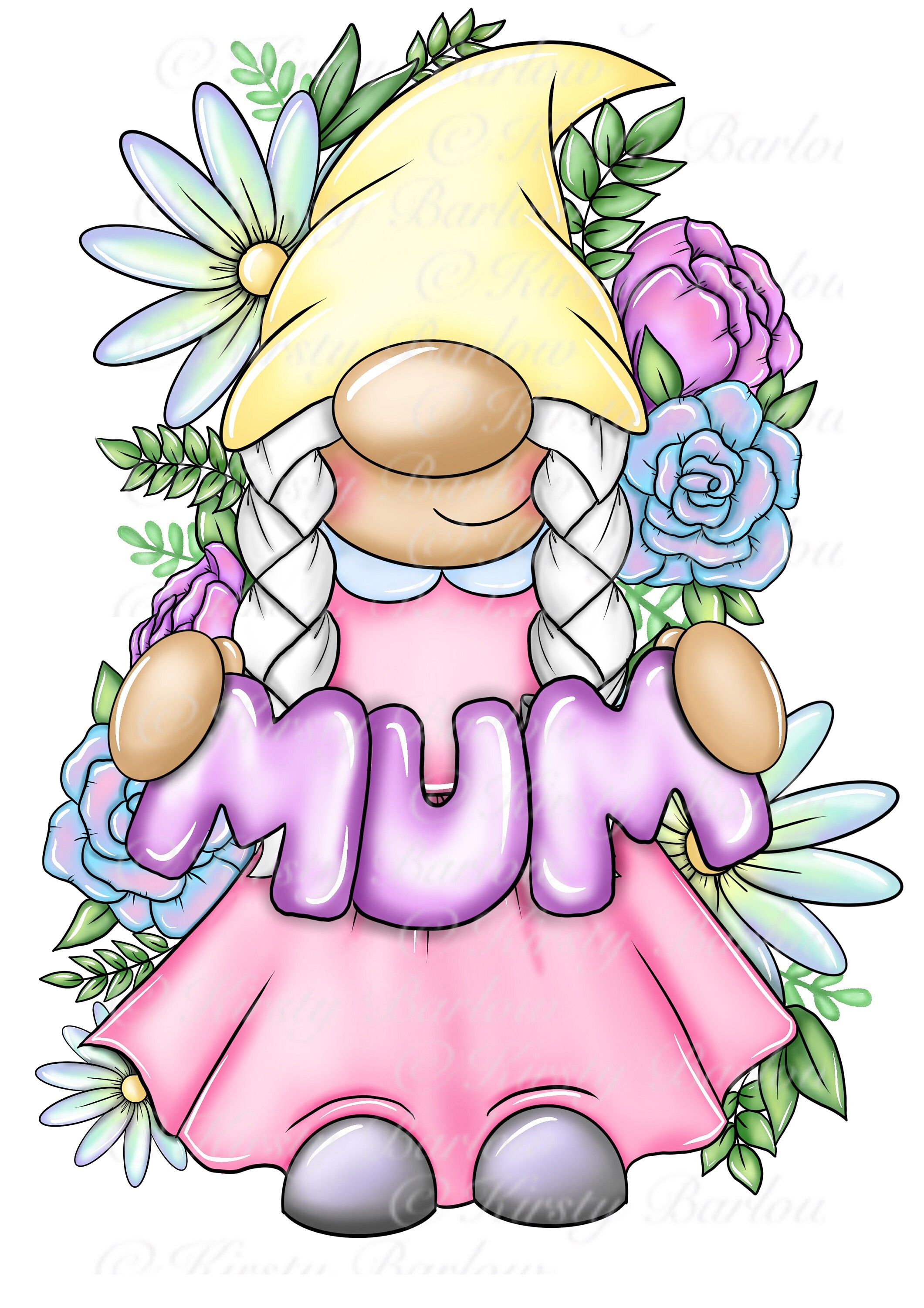 Mum Gonk Gnome Clip Art Sublimation Design - Etsy UK
