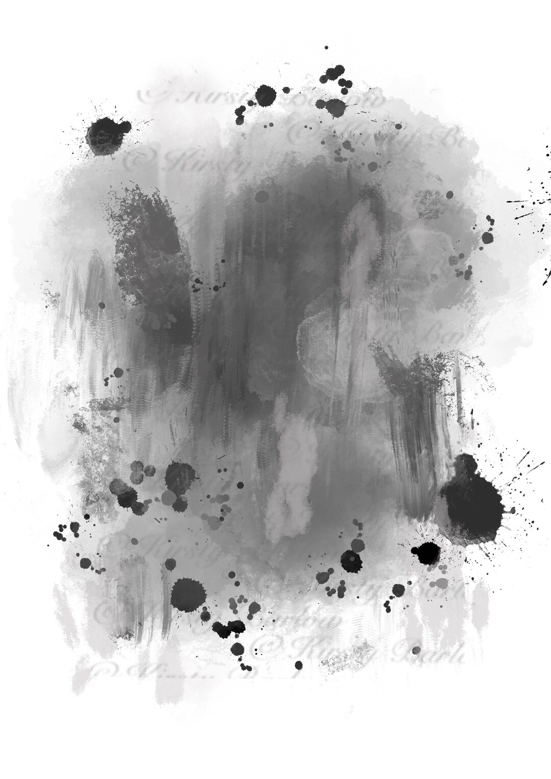 Grey Black Abstract Art Painting Sublimation Background Design Gothic ...