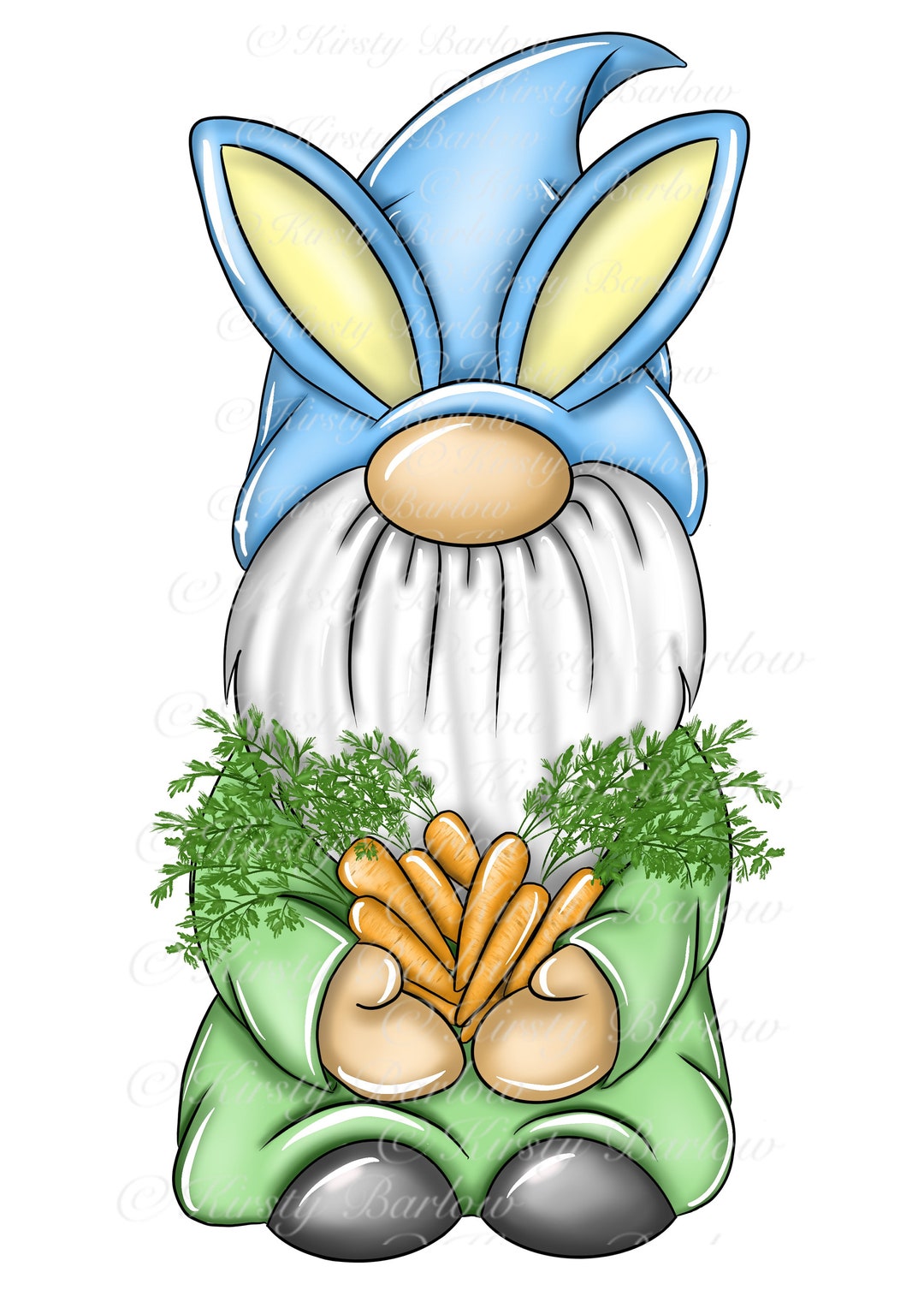 Easter Bunny Gonk Gnome Carrying Carrots Png Clip Art - Etsy