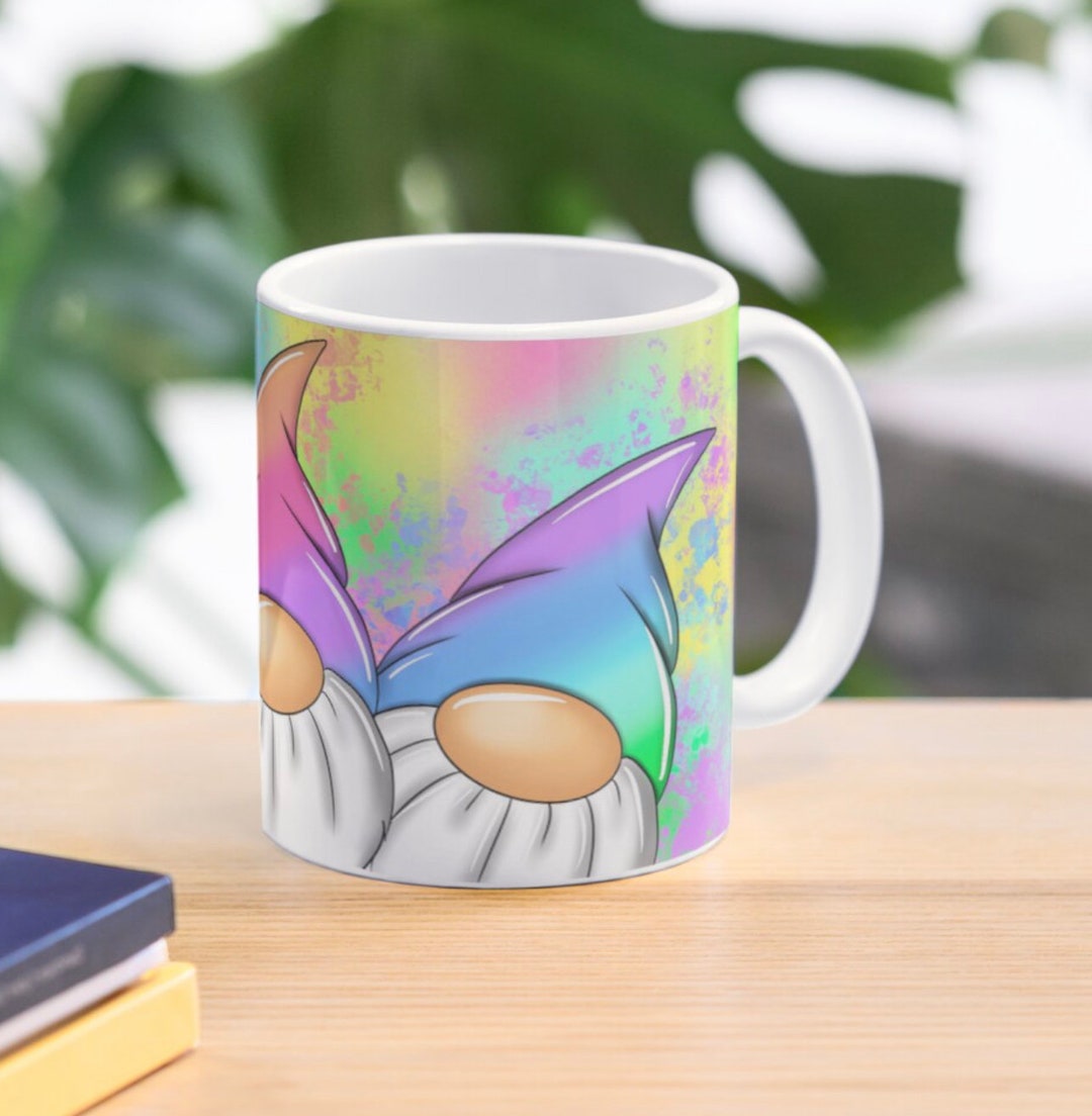 Gnome Gonk Trio Graffiti Ink Rainbow Mug Wrap Png Clip Art File for ...