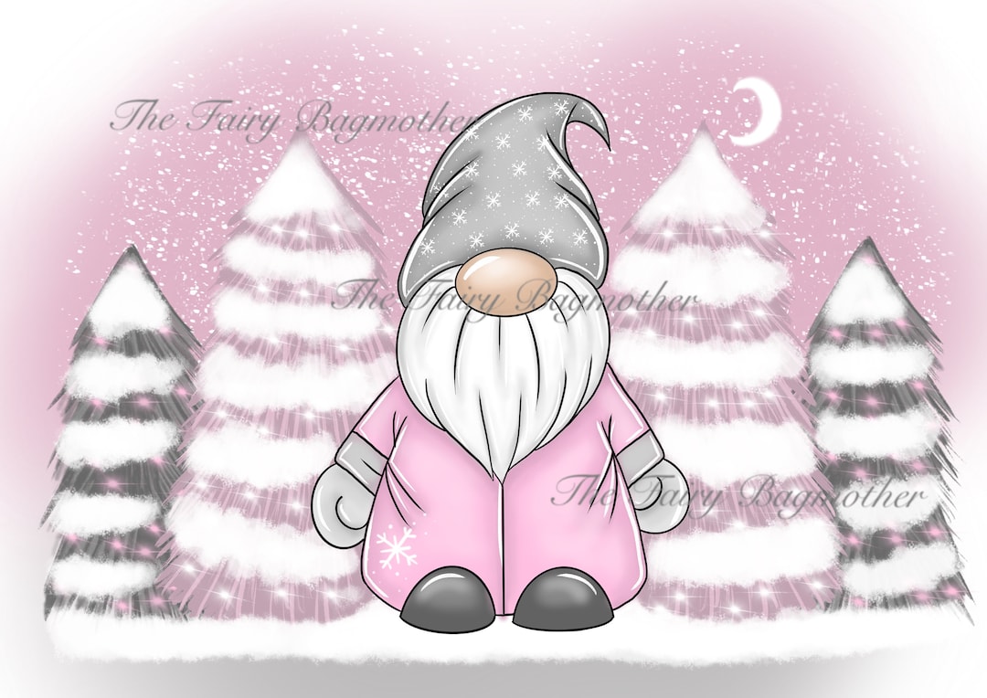 Pink Christmas Gnome Gonk Png Clip Art File for Sublimation - Etsy